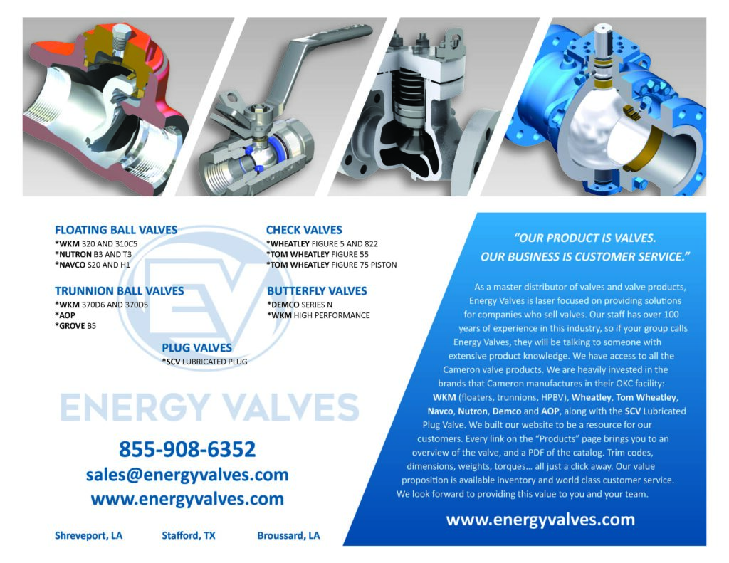 Line Sheet | Energy Valves